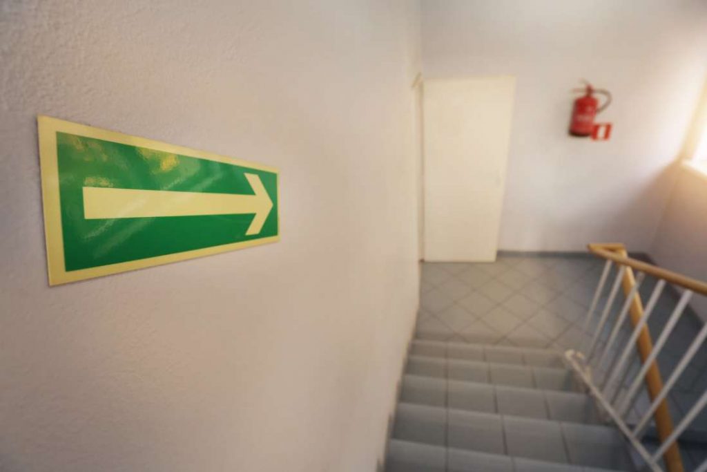 Fire Escape Guide for Hearing Impaired or Deaf People
